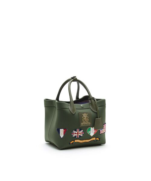 マジックライト/フラッグワッペントート21cm(Dカン付) KHAKI、L （トートバッグ）｜Accesoires De ...