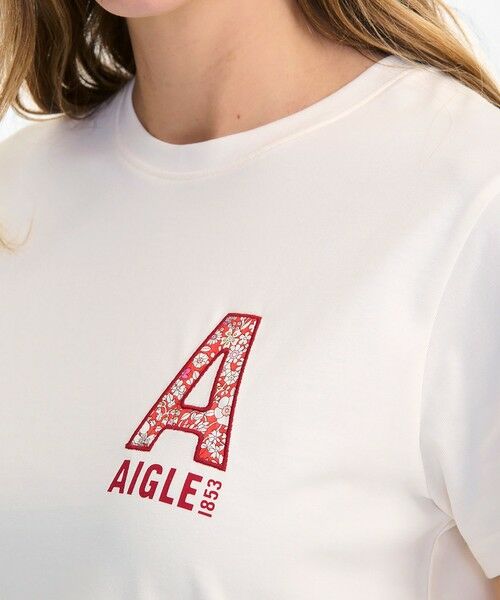 【セール】 UVカット 吸水速乾 リバティプリントロゴ半袖Tシャツ / フラワー 花柄 （Tシャツ）｜AIGLE / エーグル ファッション通販 タカシマヤファッションスクエア
