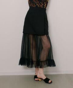 セール】 フラワーレースシースルースカート (ミニ・ひざ丈 セール】 フラワーレースシースルースカート (ミニ・ひざ丈
