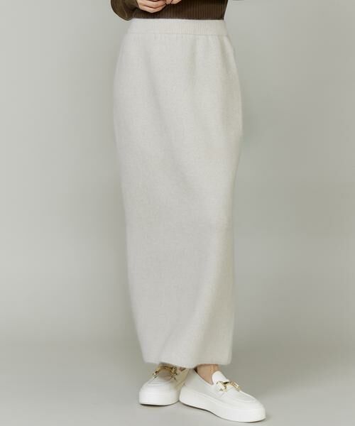 フォックスブレンドタイトスカート《YVON》 （ミニ・ひざ丈スカート）｜INED / イネド ファッション通販 タカシマヤファッションスクエア