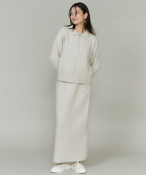 フォックスブレンドタイトスカート《YVON》 （ミニ・ひざ丈スカート）｜INED / イネド ファッション通販 タカシマヤファッションスクエア