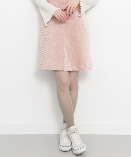 【セール】 ワイドコーデュロイミニスカート∴ （スカート）｜＊＊KBF / ケービーエフ ファッション通販 タカシマヤファッションスクエア
