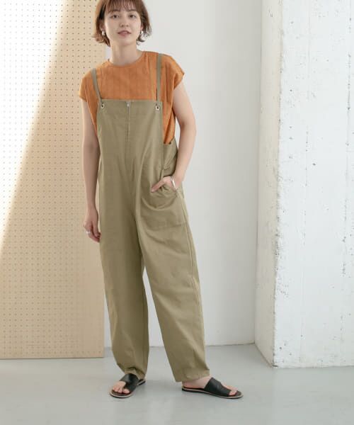 【セール】 フロントZIPサロペット （サロペット・オールインワン）｜＊＊KBF / ケービーエフ ファッション通販 タカシマヤファッションスクエア