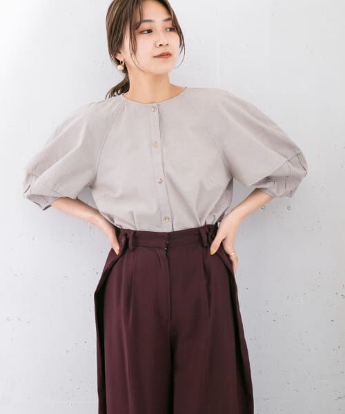 【セール】 オーバルスリーブブラウス （シャツ・ブラウス）｜＊＊KBF / ケービーエフ ファッション通販 タカシマヤファッションスクエア