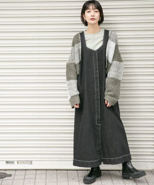 マルチWAYフリルデニムワンピース （ワンピース）｜＊＊KBF / ケービーエフ ファッション通販 タカシマヤファッションスクエア