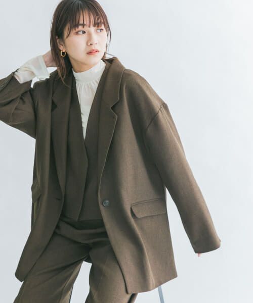 【セール】 テーラードBIGジャケット （テーラードジャケット）｜＊＊KBF / ケービーエフ ファッション通販 タカシマヤファッションスクエア