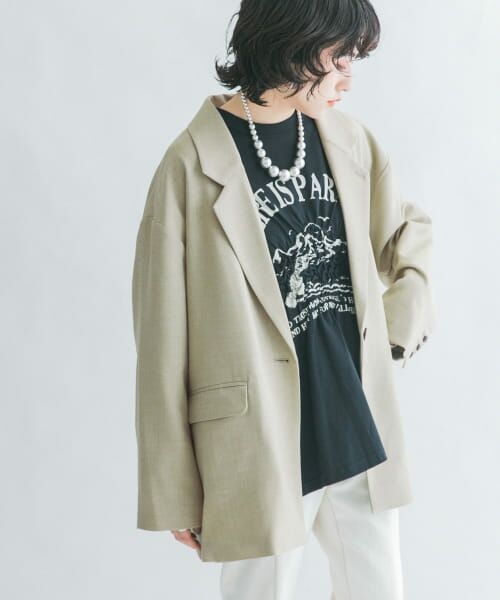 【セール】 テーラードBIGジャケット （テーラードジャケット）｜＊＊KBF / ケービーエフ ファッション通販 タカシマヤファッションスクエア