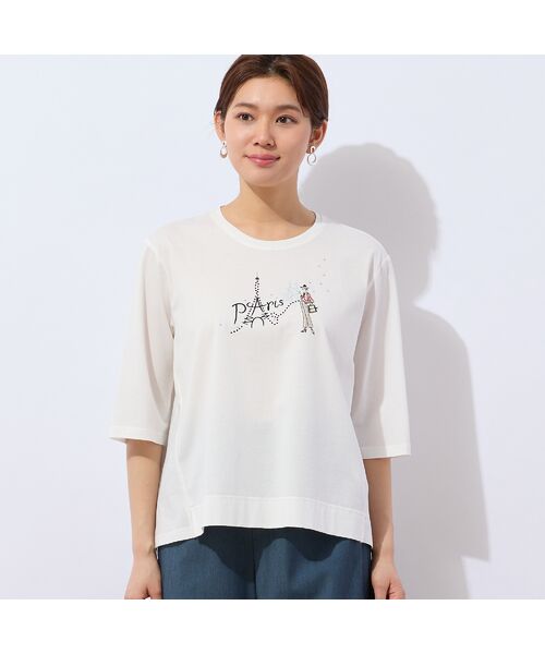【セール】 【洗える】Lobin エッフェル塔柄Tシャツ （カットソー）｜LOBJIE / ロブジェ ファッション通販 タカシマヤファッションスクエア
