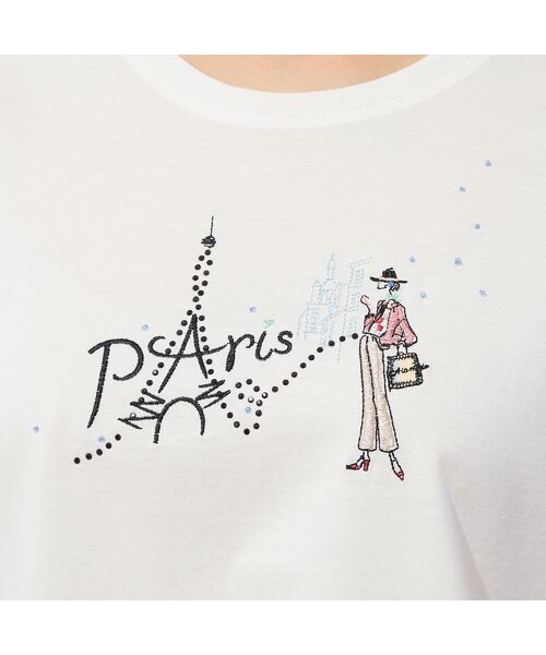 【セール】 【洗える】Lobin エッフェル塔柄Tシャツ （カットソー）｜LOBJIE / ロブジェ ファッション通販 タカシマヤファッションスクエア