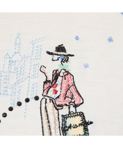 【洗える】Lobin エッフェル塔柄Tシャツ （カットソー）｜LOBJIE / ロブジェ ファッション通販 タカシマヤファッションスクエア