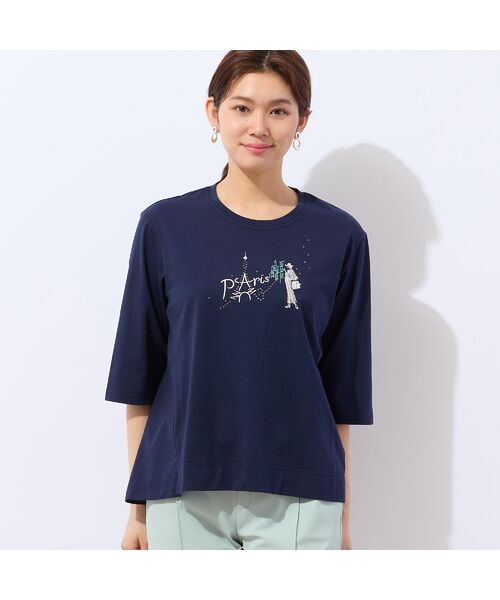 【セール】 【洗える】Lobin エッフェル塔柄Tシャツ （カットソー）｜LOBJIE / ロブジェ ファッション通販 タカシマヤファッションスクエア