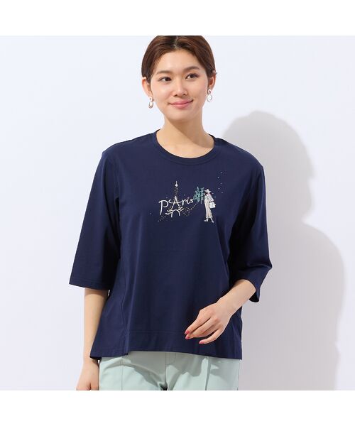【セール】 【洗える】Lobin エッフェル塔柄Tシャツ （カットソー）｜LOBJIE / ロブジェ ファッション通販 タカシマヤファッションスクエア