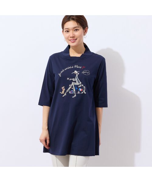 【洗える】Lobin キャリーバッグ柄チュニック （カットソー）｜LOBJIE / ロブジェ ファッション通販 タカシマヤファッションスクエア