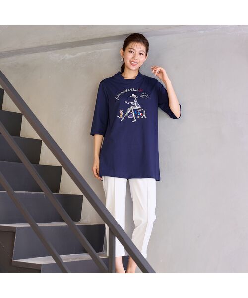 【洗える】Lobin キャリーバッグ柄チュニック （カットソー）｜LOBJIE / ロブジェ ファッション通販 タカシマヤファッションスクエア