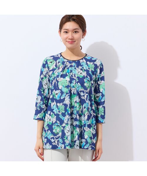 【セール】 【洗える・日本製・S～LLサイズ】エレガンスフラワーカットソー （カットソー）｜LOBJIE / ロブジェ ファッション通販 タカシマヤファッションスクエア