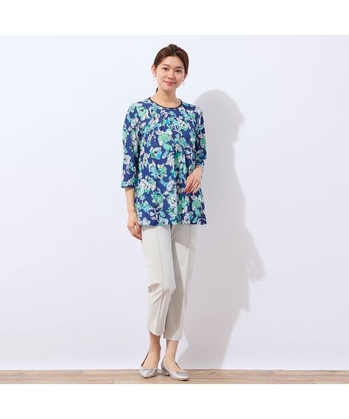 【セール】 【洗える・日本製・S～LLサイズ】エレガンスフラワーカットソー （カットソー）｜LOBJIE / ロブジェ ファッション通販 タカシマヤファッションスクエア