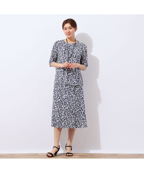 【セール】 【洗える・日本製・セットアップ可能】幾何柄Tシャツ （カットソー）｜LOBJIE / ロブジェ ファッション通販 タカシマヤファッションスクエア