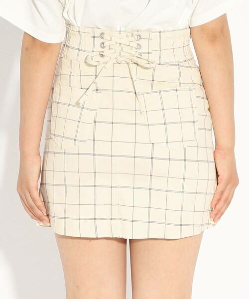 バックレースアップ台形ミニスカート | chavezimportadora.com