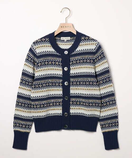 【セール】 プランタンフェアアイルカーディガン （ニット・セーター）｜SCAPA Lサイズ / スキャパエルサイズ ファッション通販 タカシマヤファッションスクエア