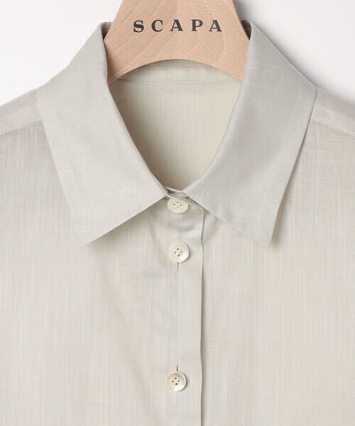 【セール】 スラブローンチュニックブラウス （シャツ・ブラウス）｜SCAPA Lサイズ / スキャパエルサイズ ファッション通販 タカシマヤファッションスクエア