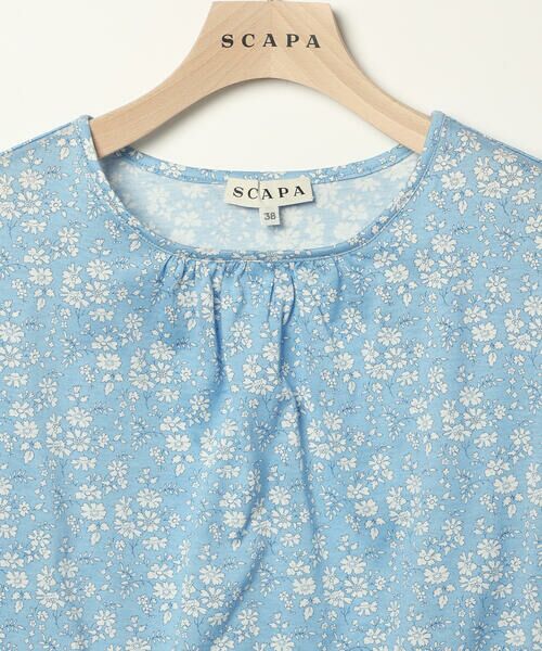 【WEB限定】Liberty Printミニフラワー丸首カットソー （カットソー）｜SCAPA Lサイズ / スキャパエルサイズ ファッション通販 タカシマヤファッションスクエア