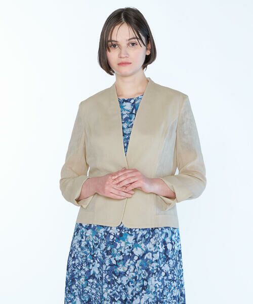 【セール】 シアーローンジャケット （テーラードジャケット）｜SCAPA Lサイズ / スキャパエルサイズ ファッション通販 タカシマヤファッションスクエア