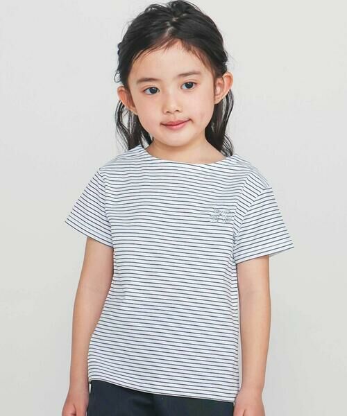 【日本製】【お揃い】リボンラインストーンの半袖Tシャツ(90~140cm) （Tシャツ）｜Tartine et Chocolat / タルティーヌ エ ショコラ ファッション通販 タカシマヤ ...